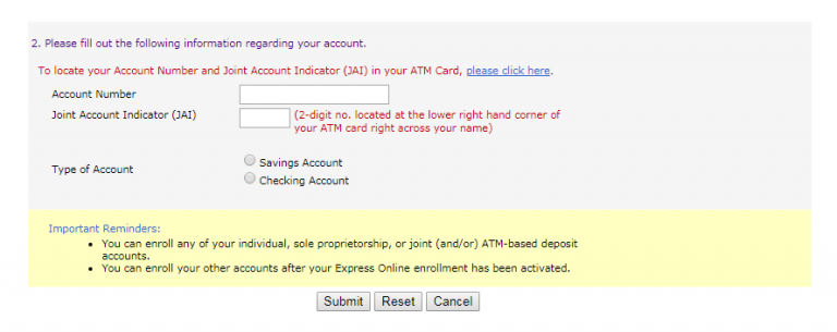 BPI - BPI Express Online Banking Updated Enrollment Process. - Info Omni